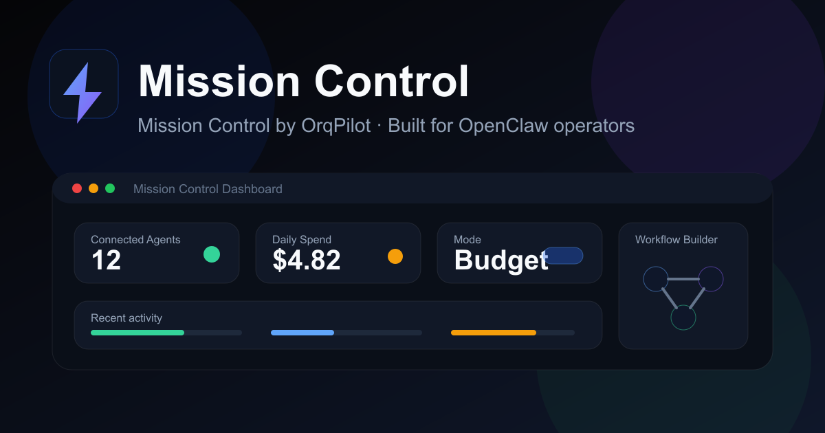 Download Mission Control by OrqPilot - Desktop App for OpenClaw